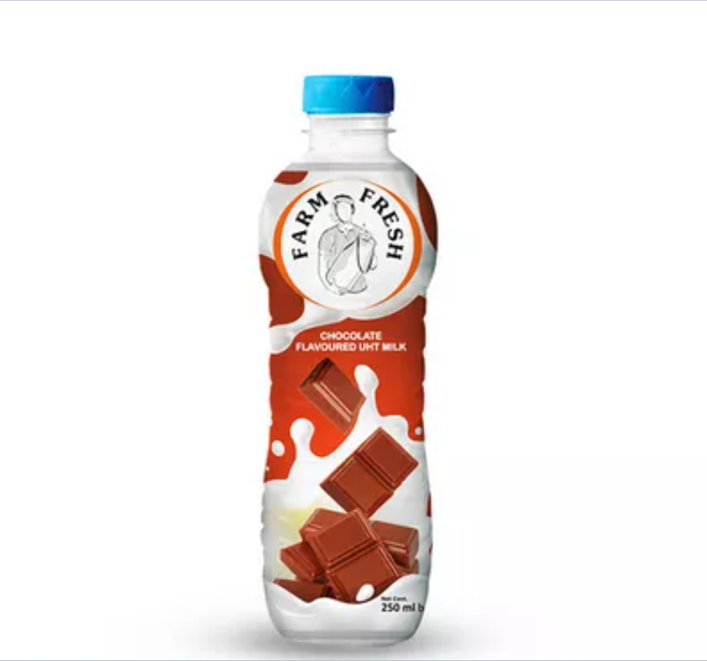 Farm Fresh Chocolate Flavoured UHT Milk 250 ml | HomeMac Super Shop