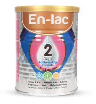 En lac 2 Formula Milk for (6-12 M) baby 400 gm | HomeMac Super Shop